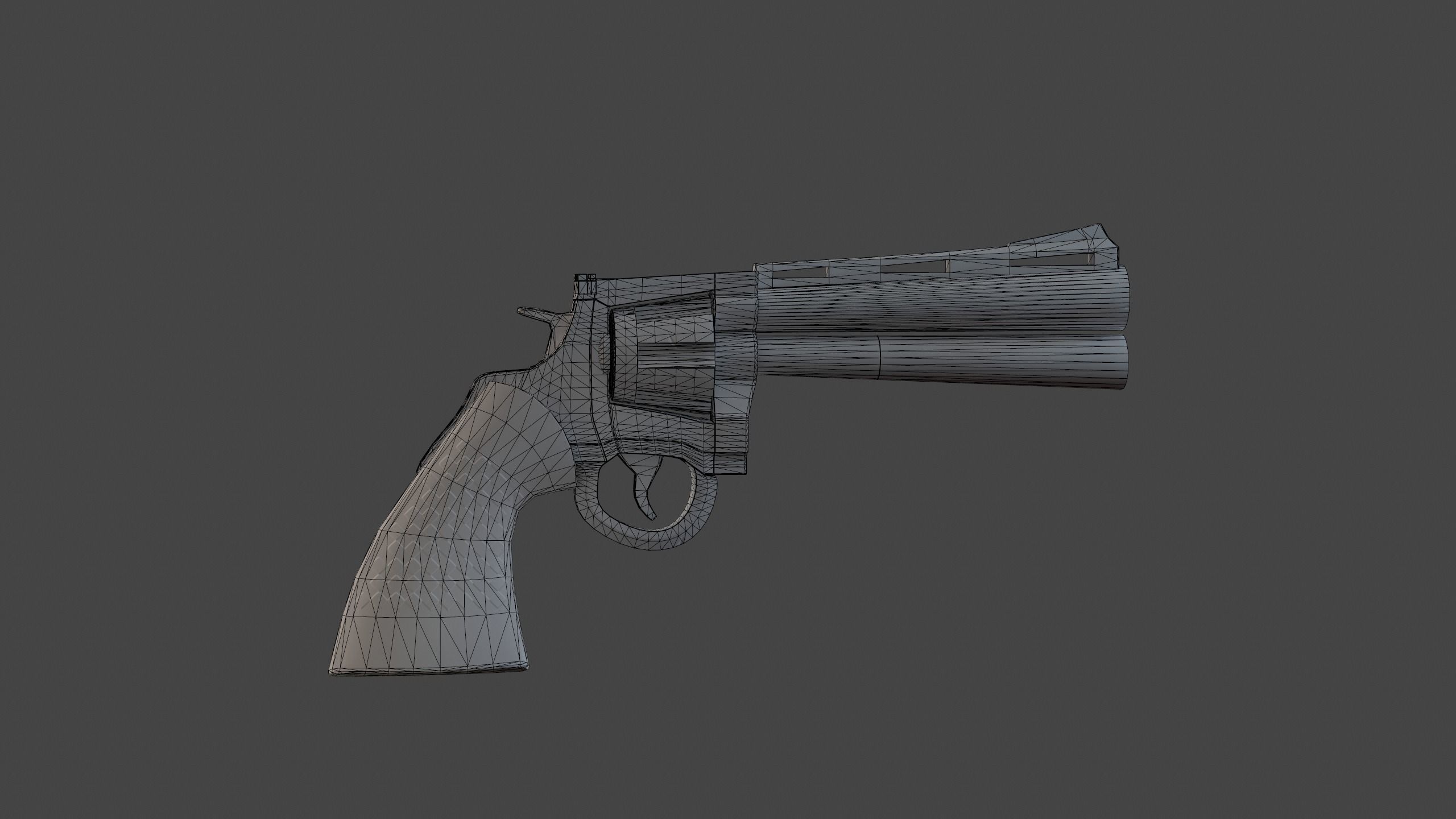 3D model Stylized Magnum Revolver VR / AR / low-poly | CGTrader
