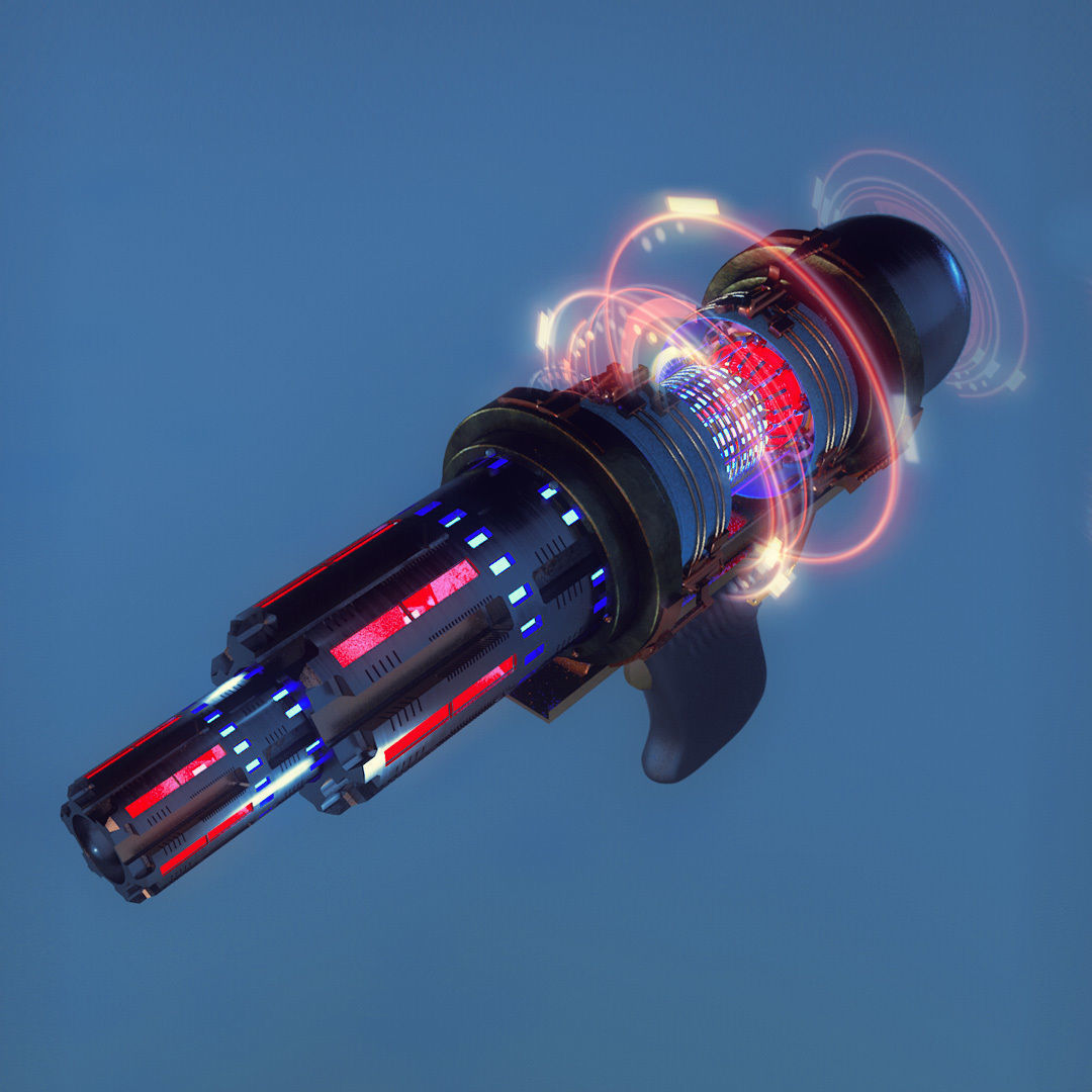 Rolling Laser gun 3D model | CGTrader