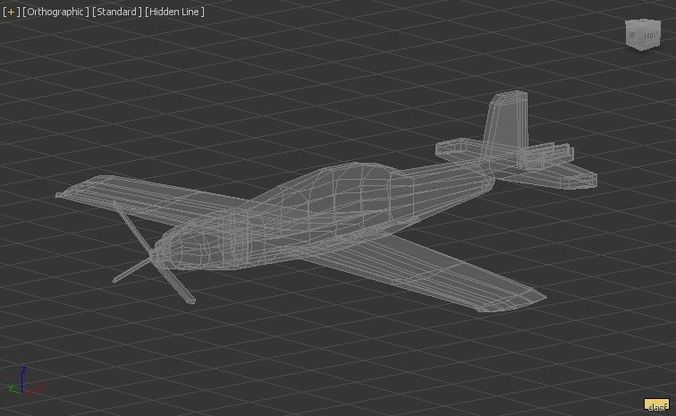 Low poly 3D airplane model Utva Lasta 1 free VR / AR / low-poly 3D ...