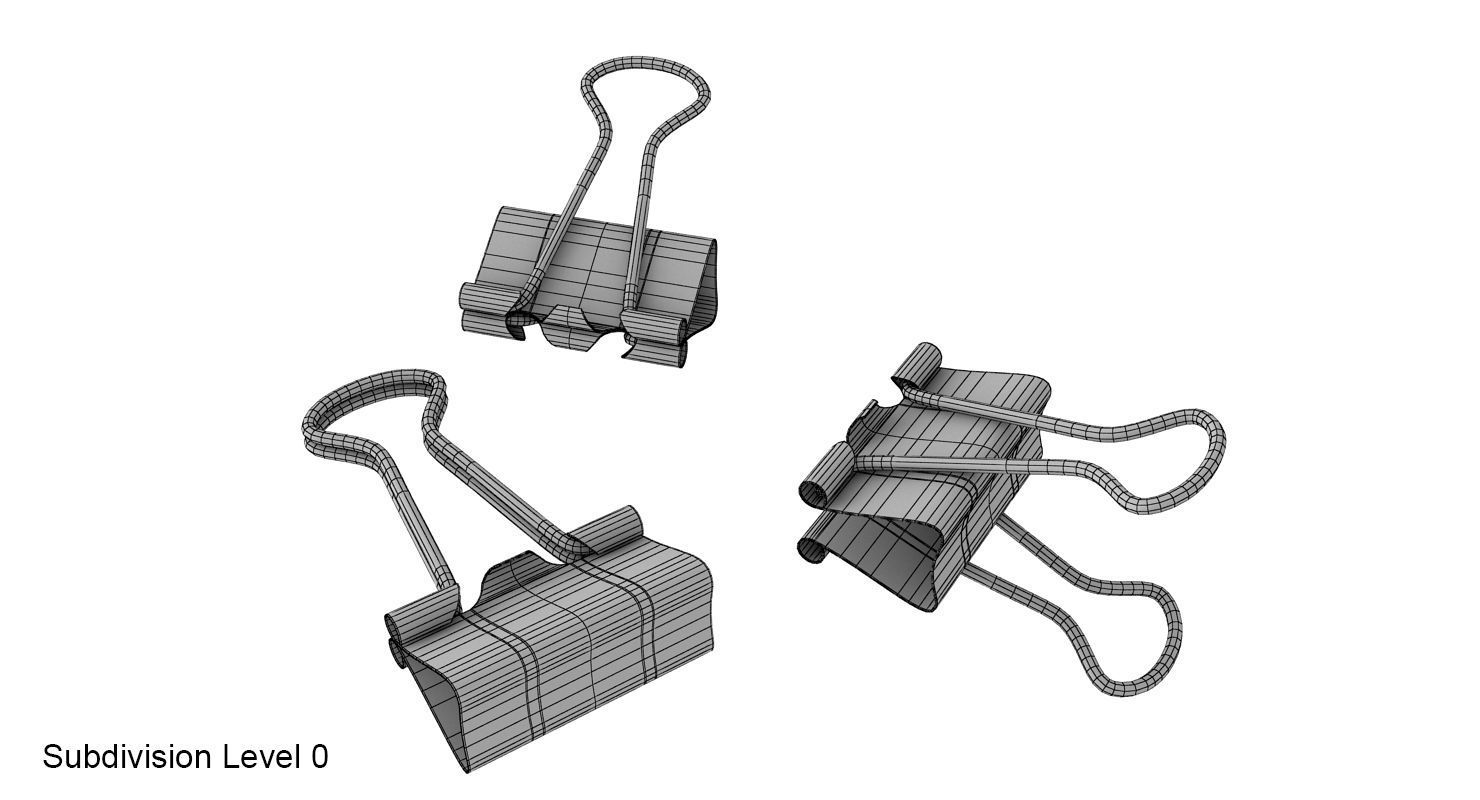 Binder clip 3D model | CGTrader