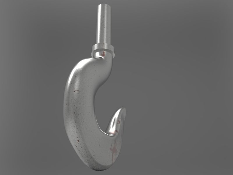 Crane hook with pulley block 3D model | CGTrader