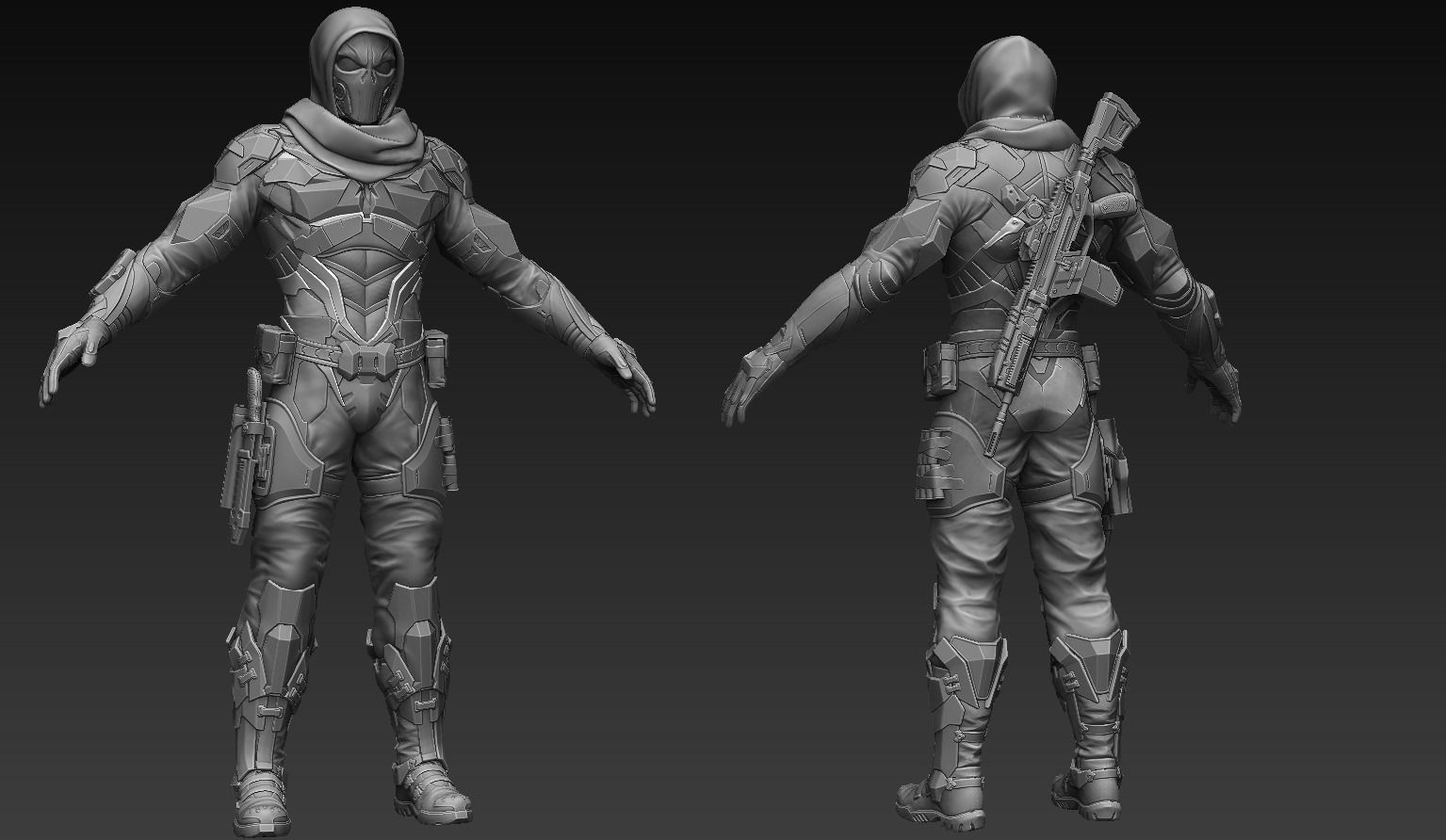 Sci-Fi Military Mercenary 3D model | CGTrader