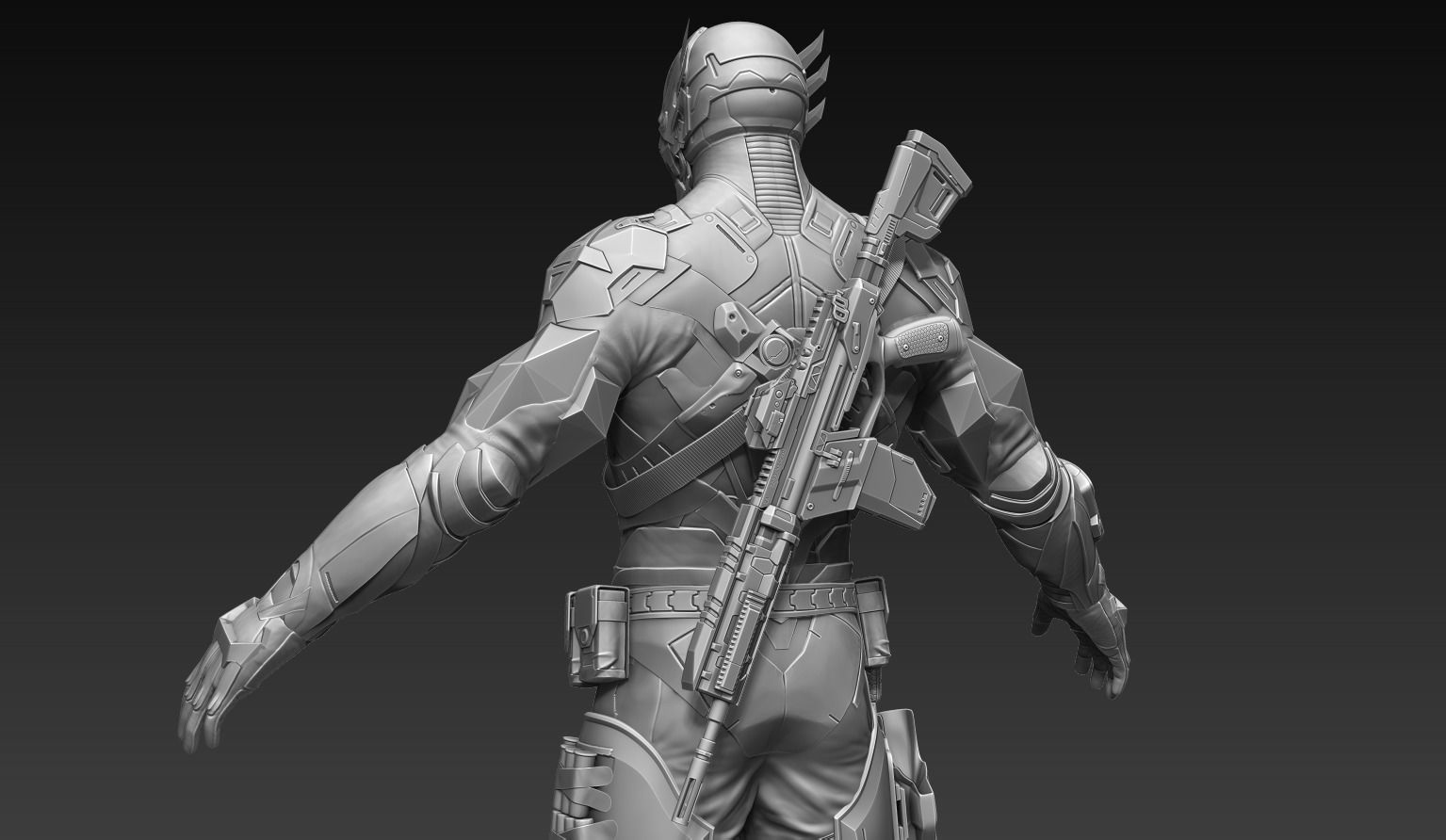 Sci-Fi Military Mercenary 3D model | CGTrader