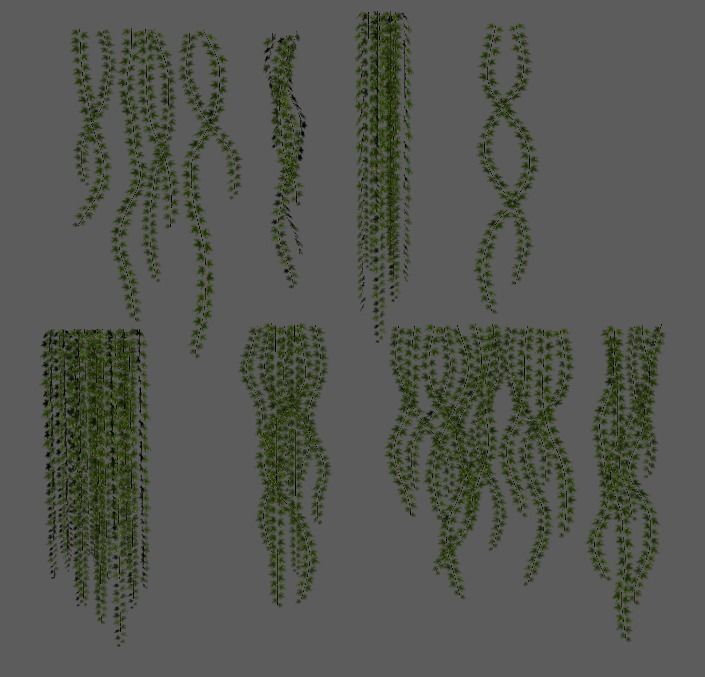 3D model Lowpoly Ivy Vines VR / AR / low-poly | CGTrader