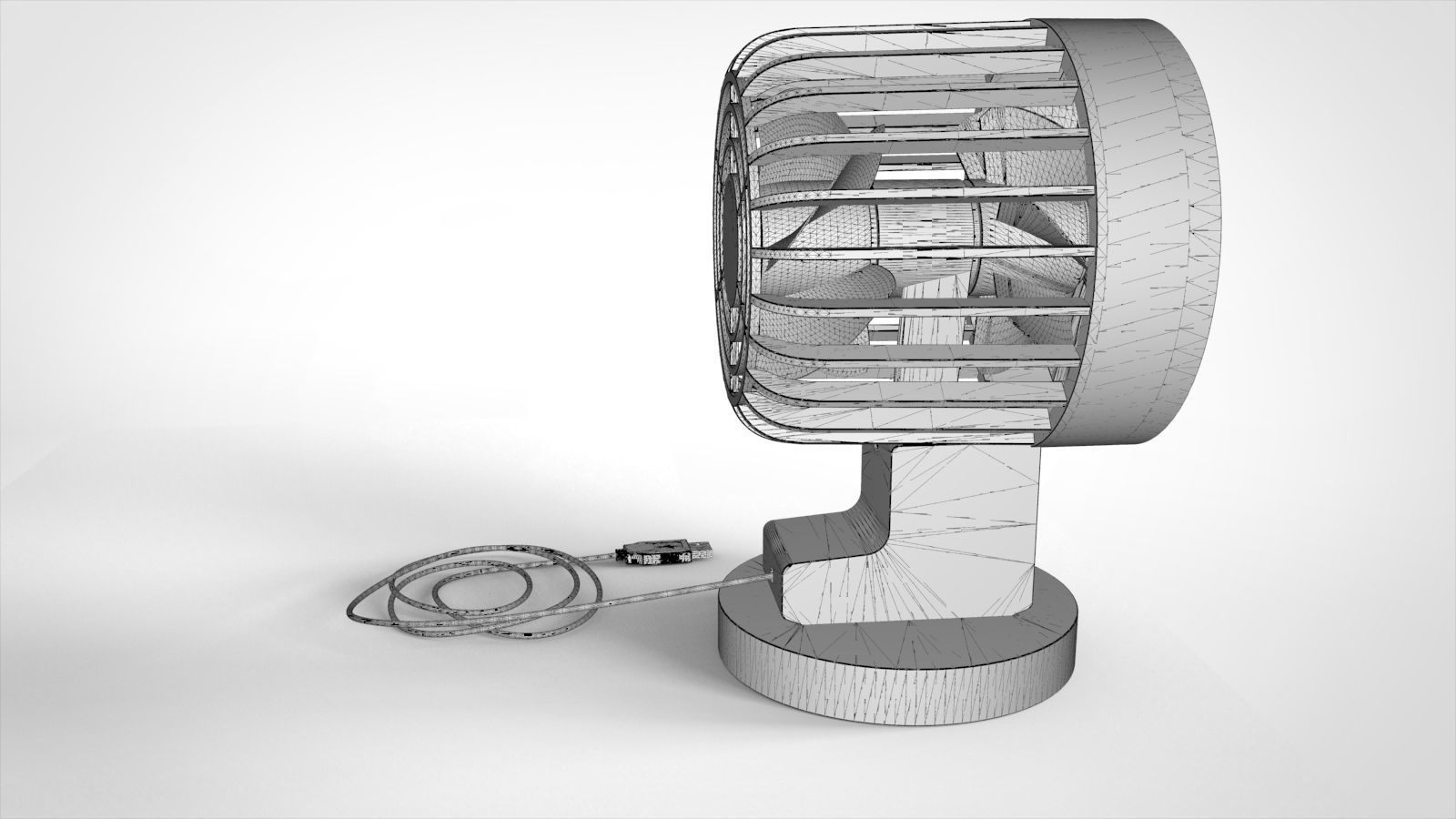 Mini electric fan 3D model | CGTrader