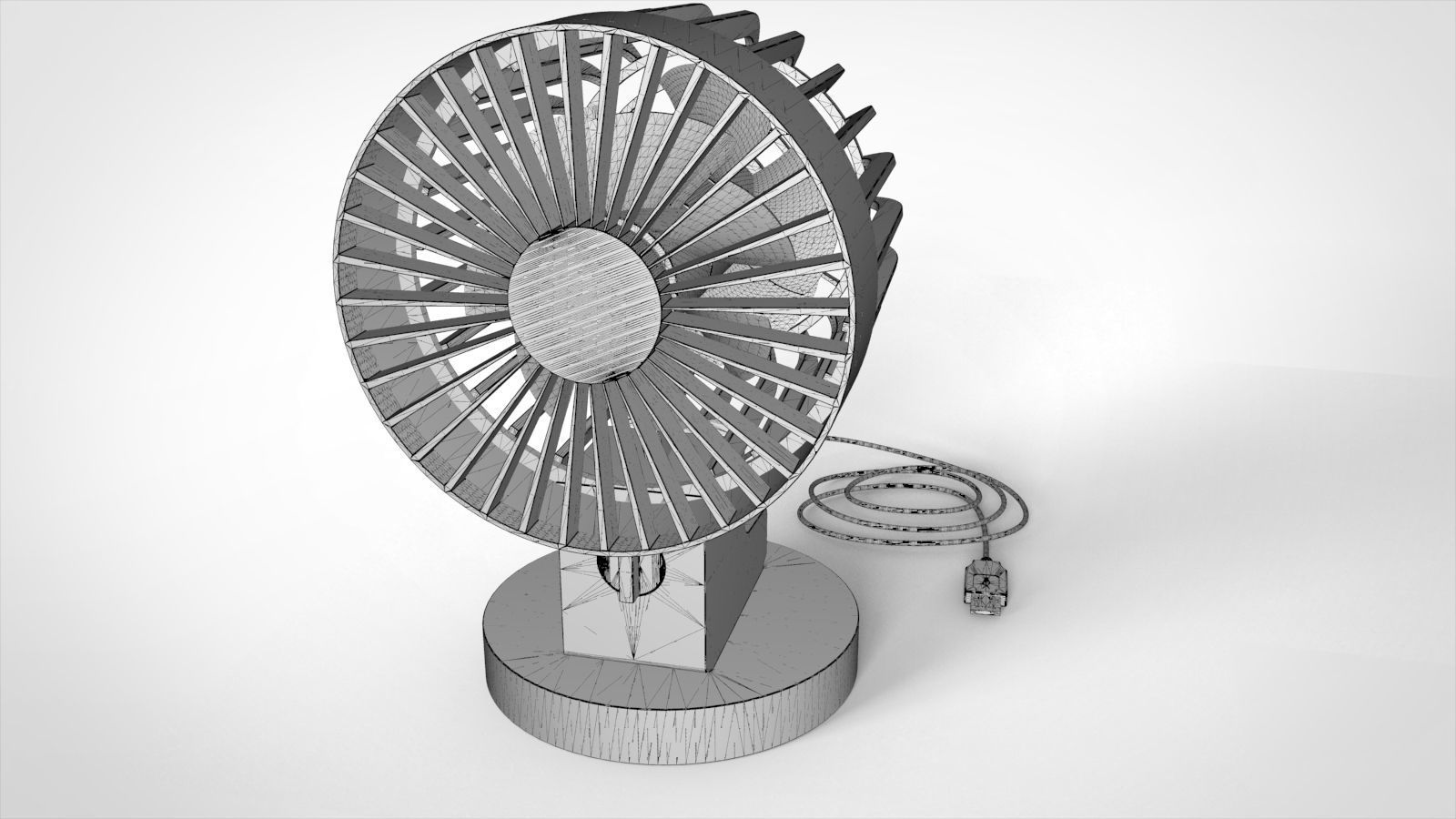 Mini electric fan 3D model | CGTrader