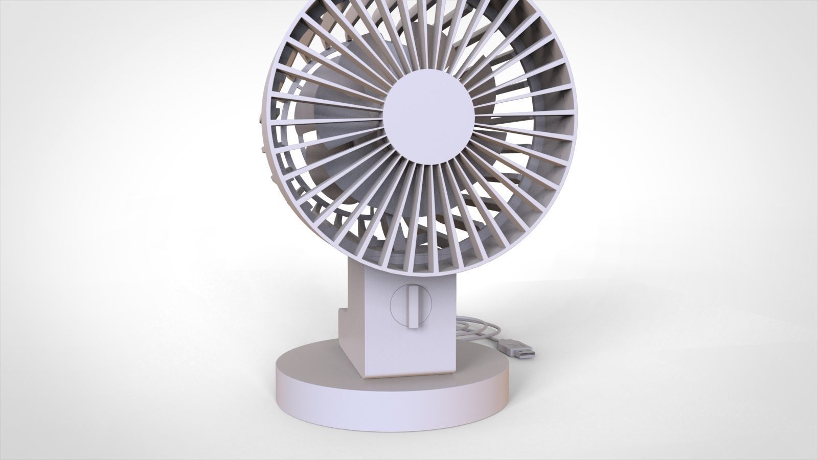 Mini electric fan 3D model | CGTrader