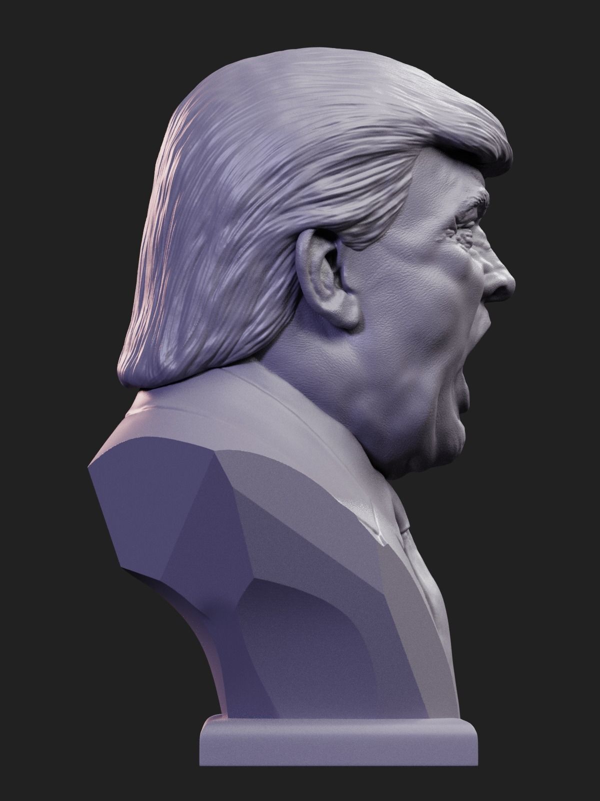 Angry Donald Trump 3D model 3D printable | CGTrader