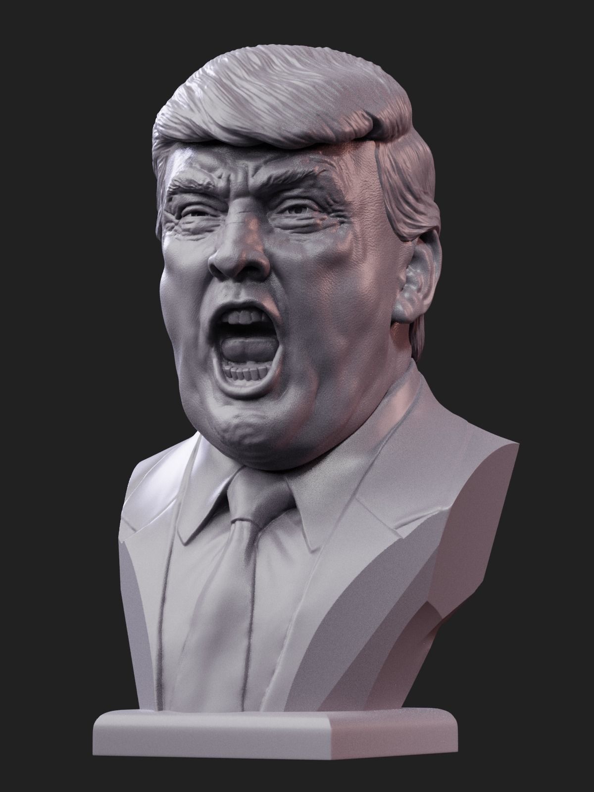 Angry Donald Trump 3D model 3D printable | CGTrader
