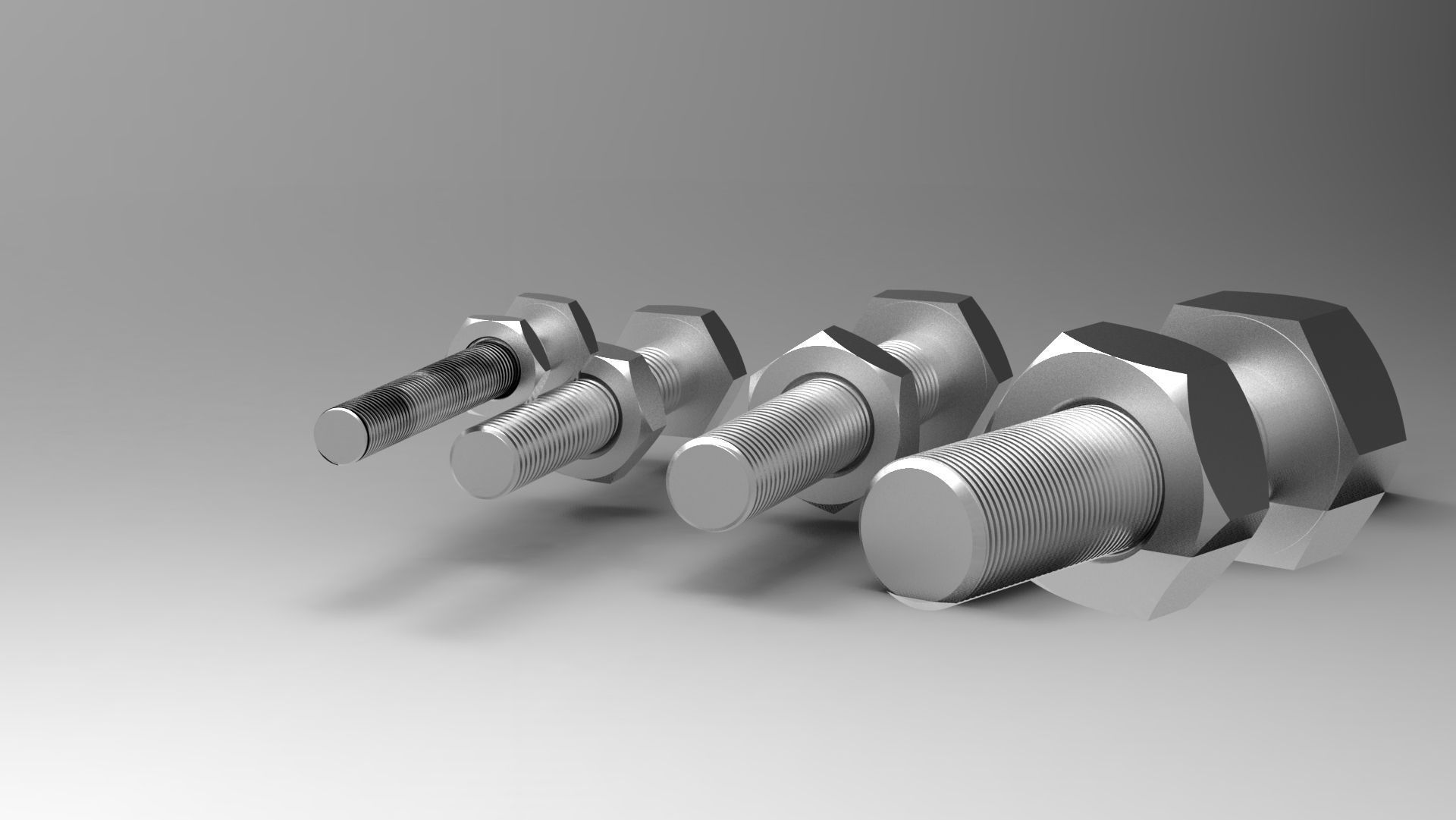 Nut Bolts free 3D Model | CGTrader.com