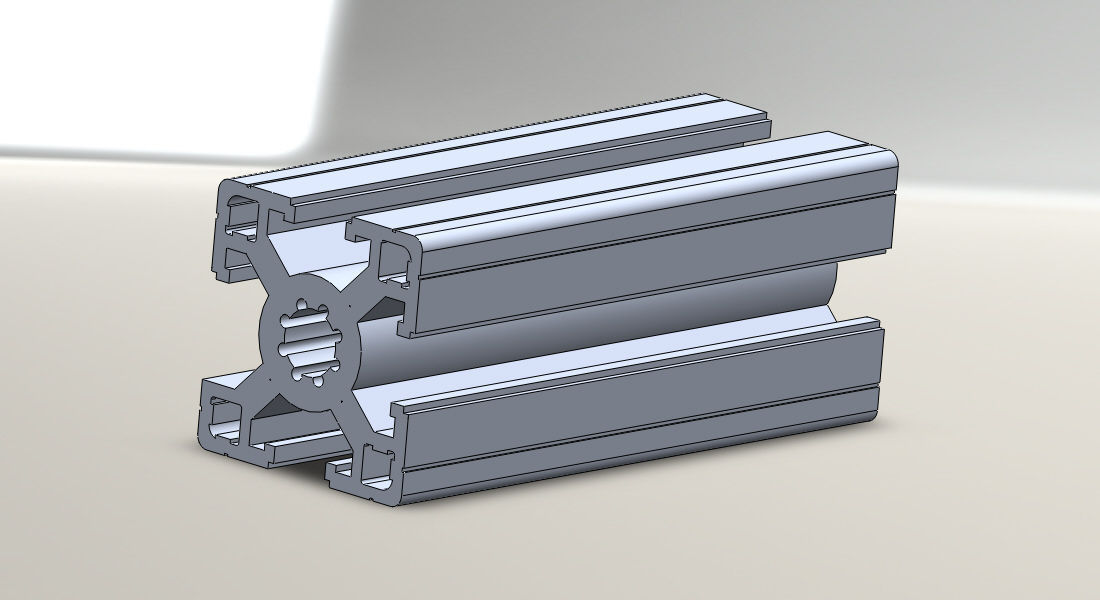 Aluminium profile free 3D model | CGTrader