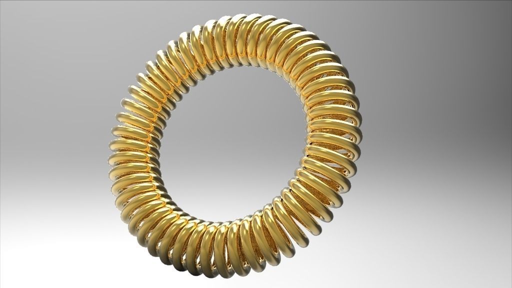 Circular spring free 3D model | CGTrader