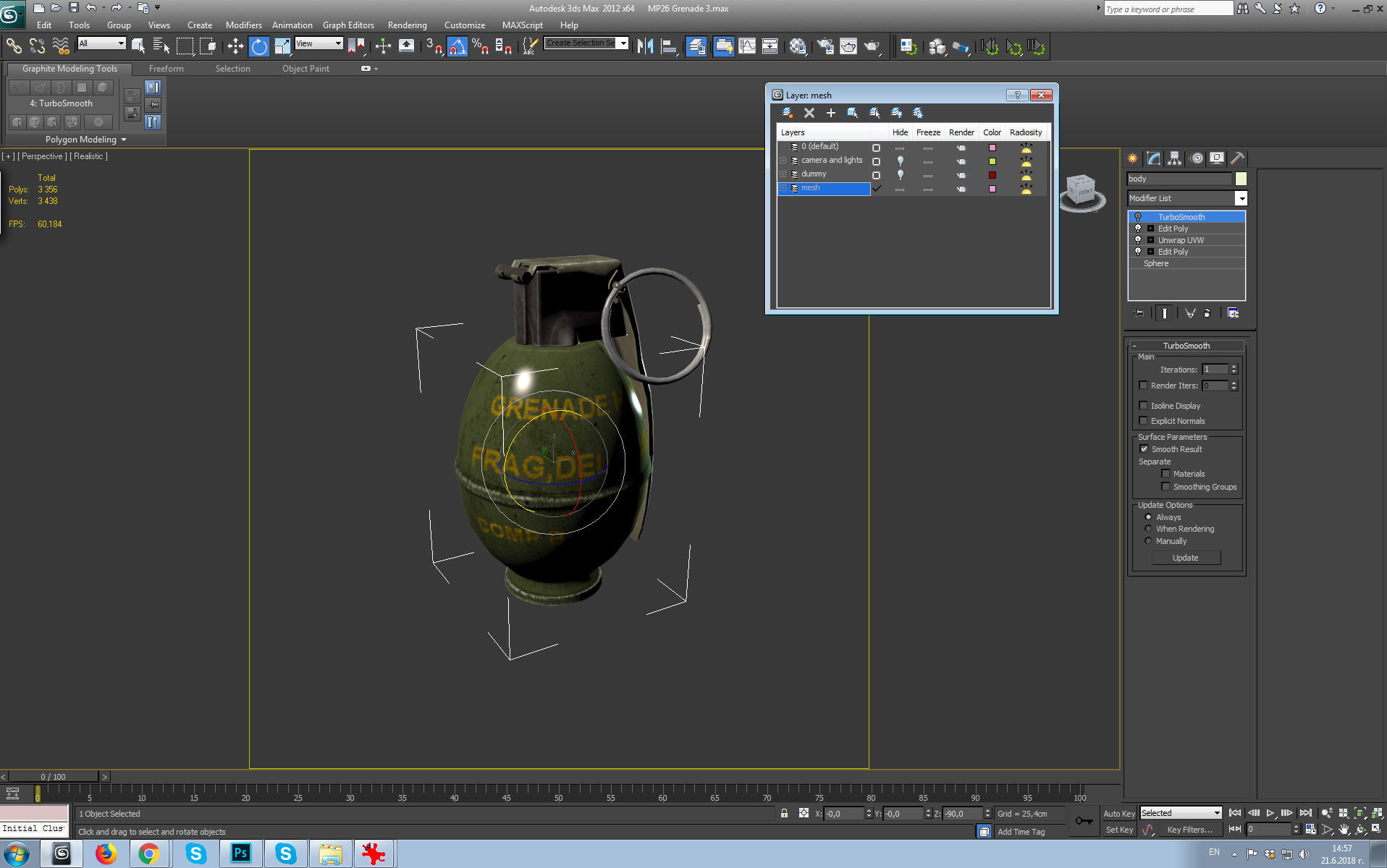 3D model MP26 grenade WW2 VR / AR / low-poly rigged | CGTrader
