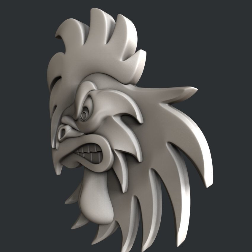 3d STL models for CNC rooster 3D model | CGTrader