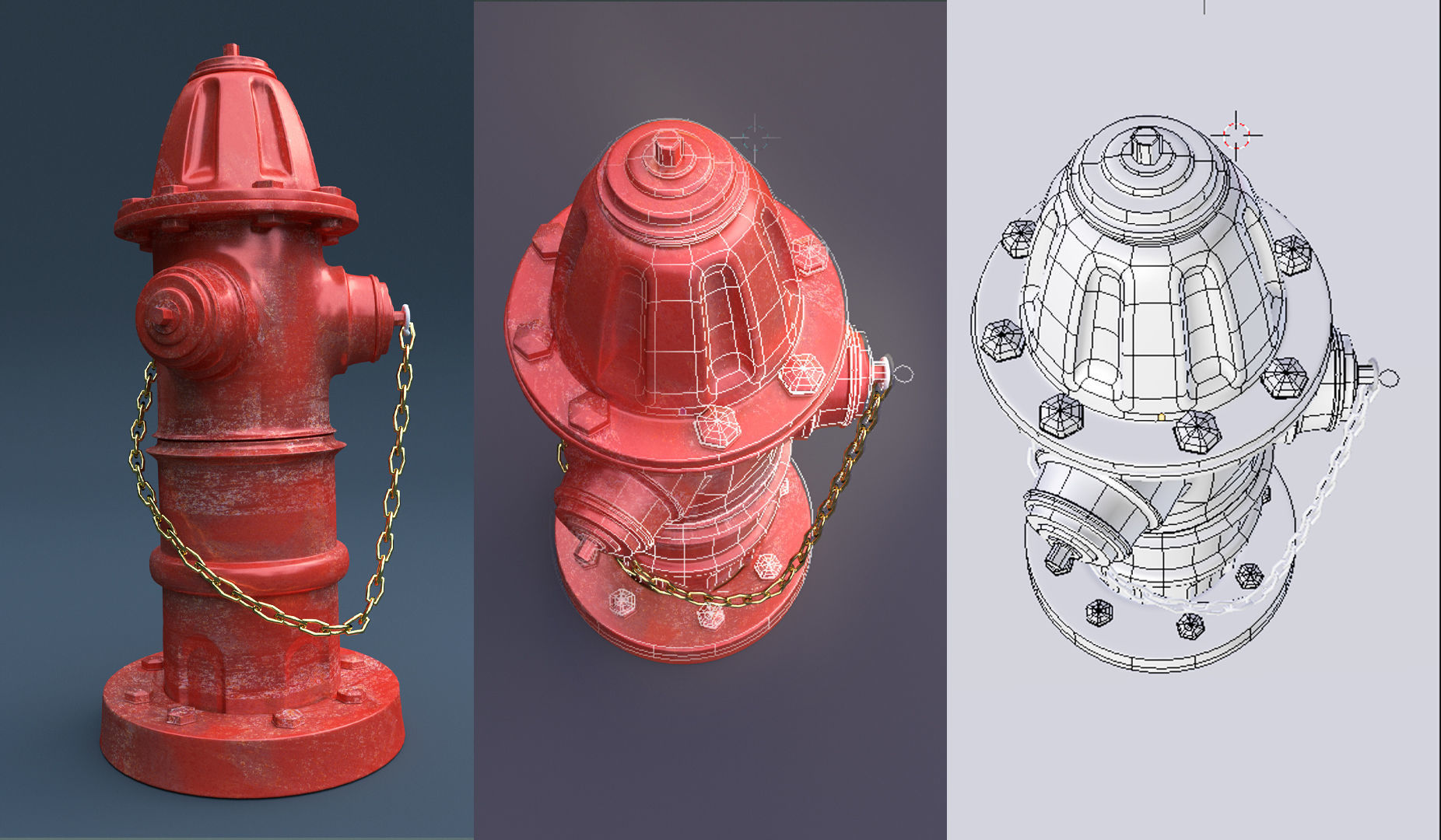 Fire Hydrant 3D model firefighter | CGTrader