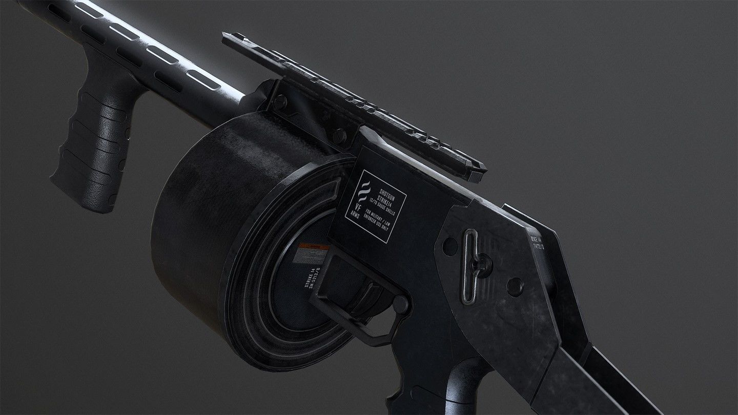 3D model FPS Striker Shotgun VR / AR / low-poly | CGTrader