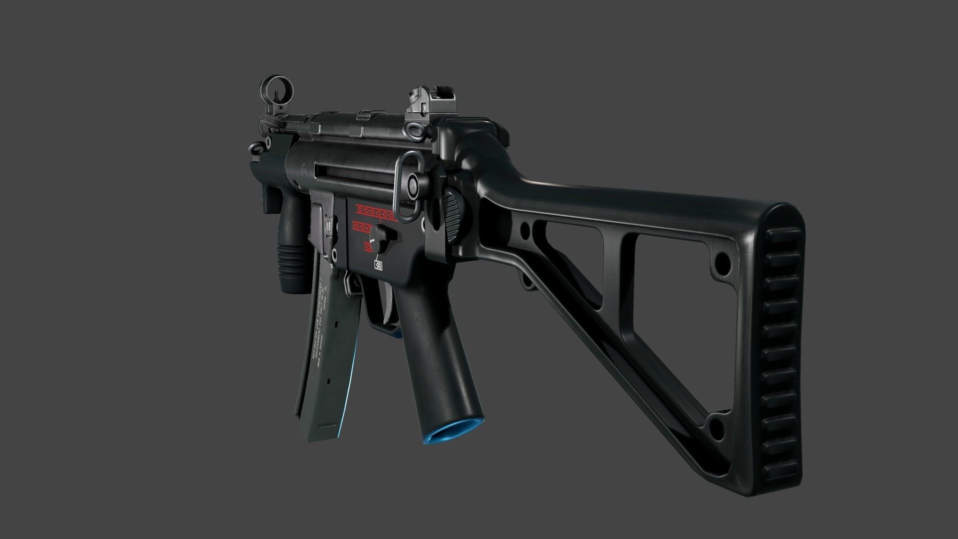 3D model FPS MP5k SMG Pack VR / AR / low-poly | CGTrader