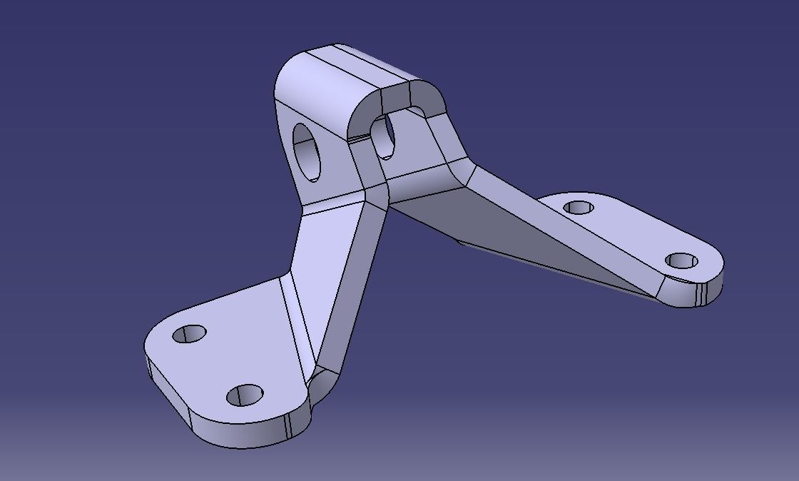 GE jet engine bracket 2 free 3D Model | CGTrader.com