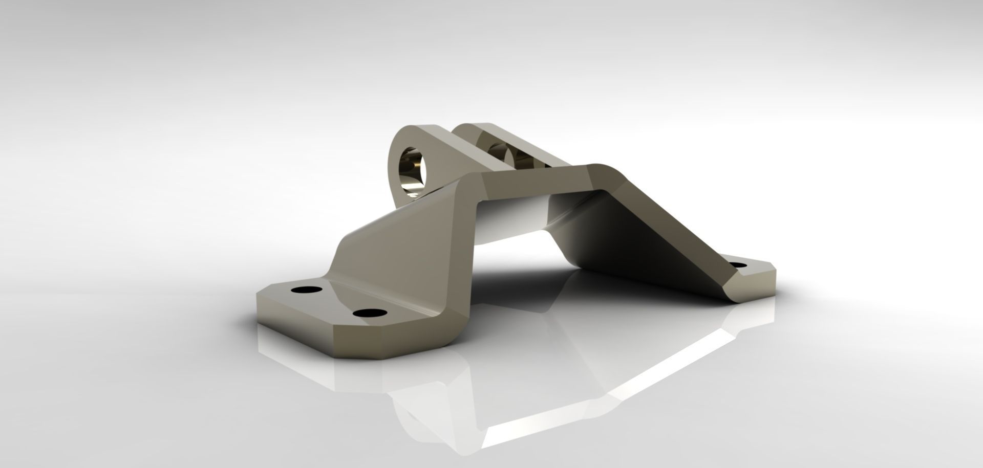 Ge jet engine bracket- sheetmetal experiment free 3D model