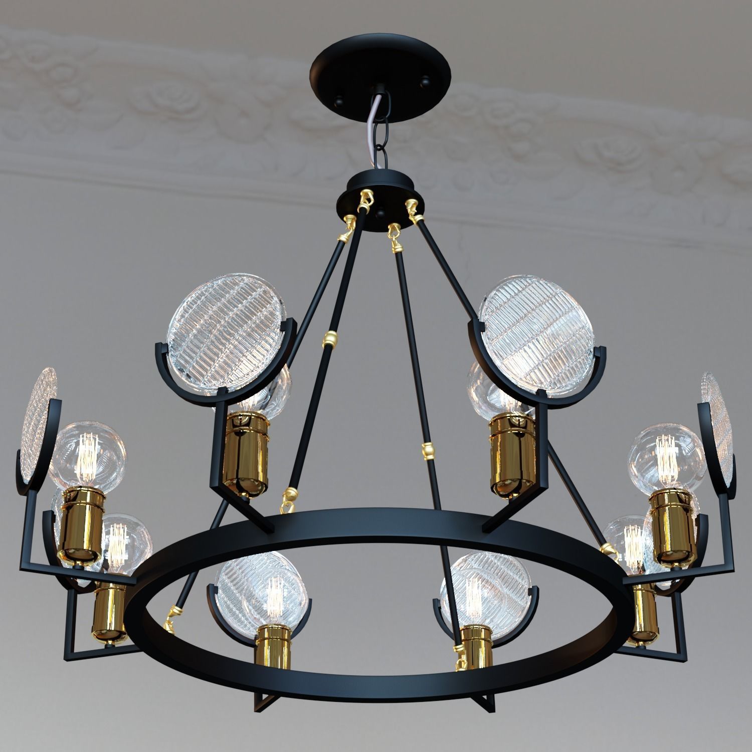 3D model Favorite 1721-8PC Chandelier Fara VR / AR / low-poly | CGTrader