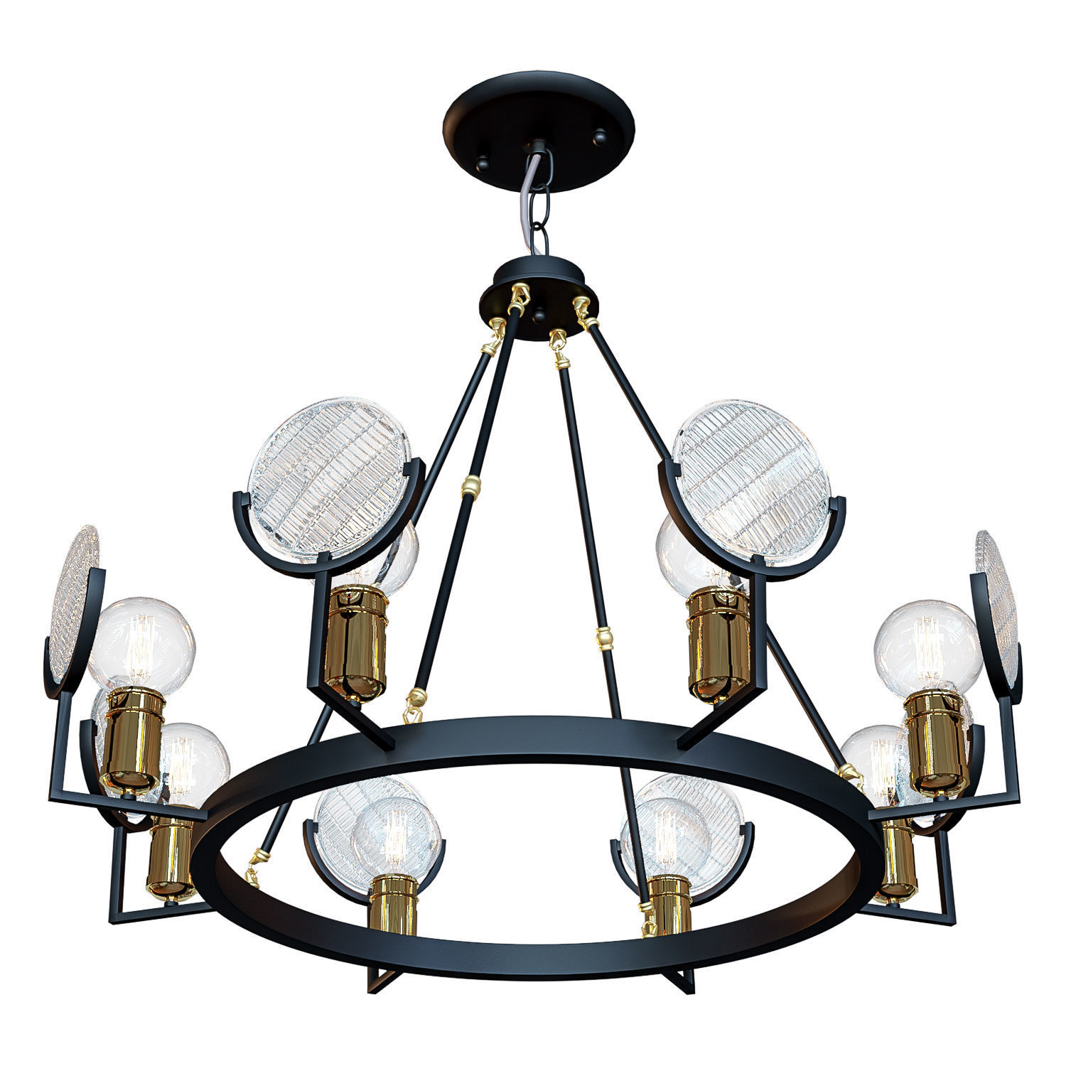 3D model Favorite 1721-8PC Chandelier Fara VR / AR / low-poly | CGTrader