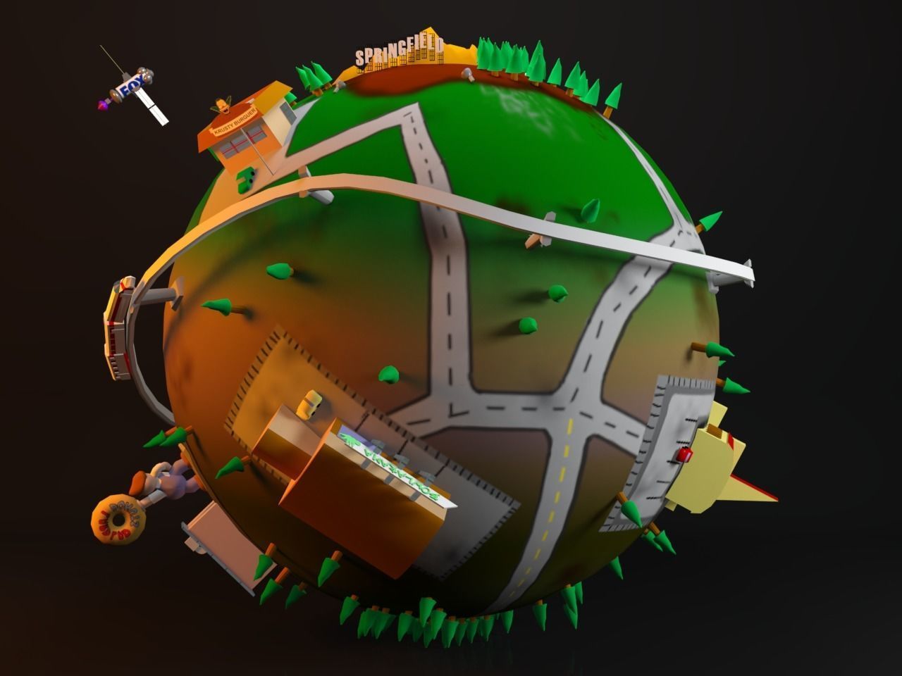 Simpsons World 3D model | CGTrader