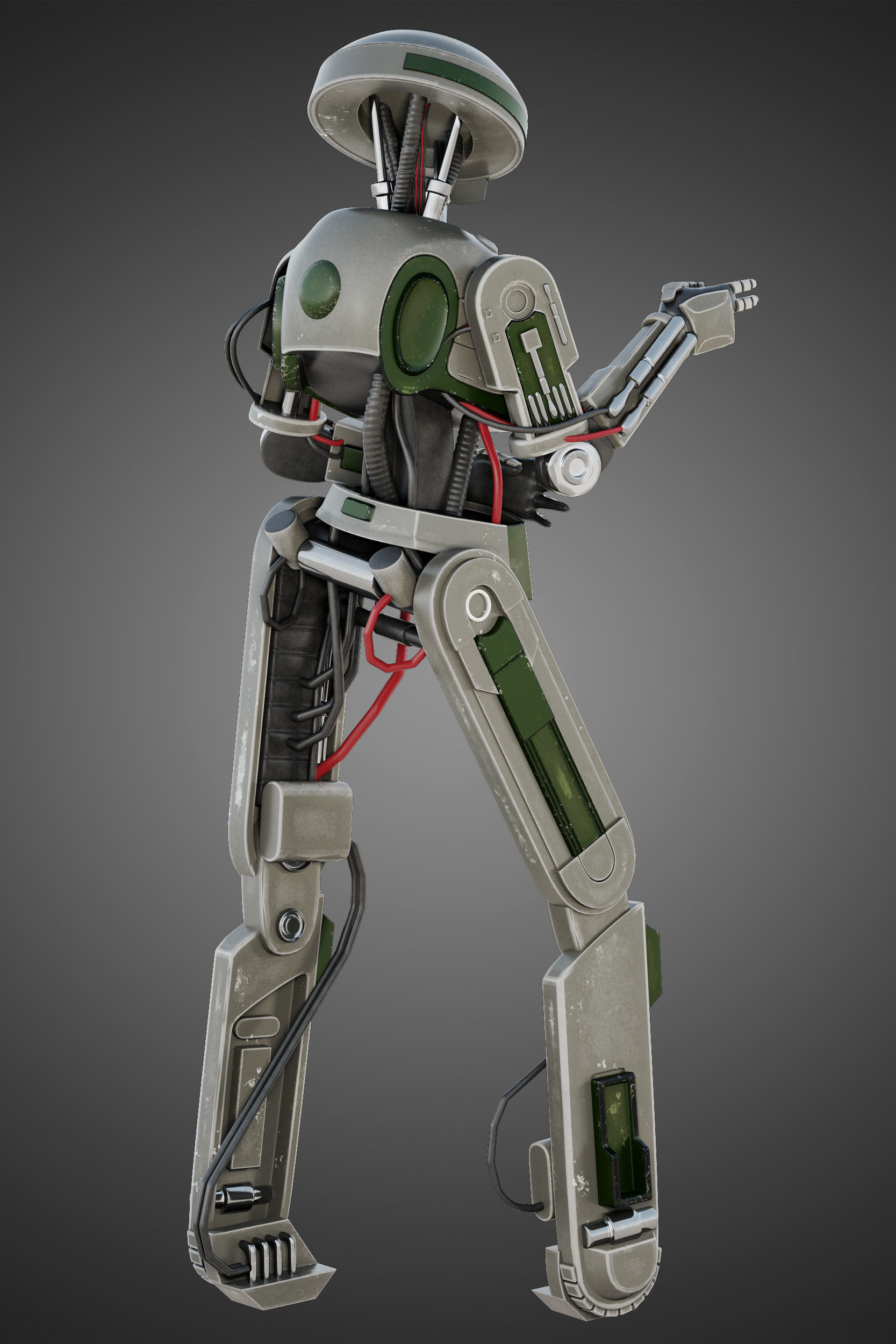 Star Wars L3-37 droid RIGGED 3D model animated rigged | CGTrader