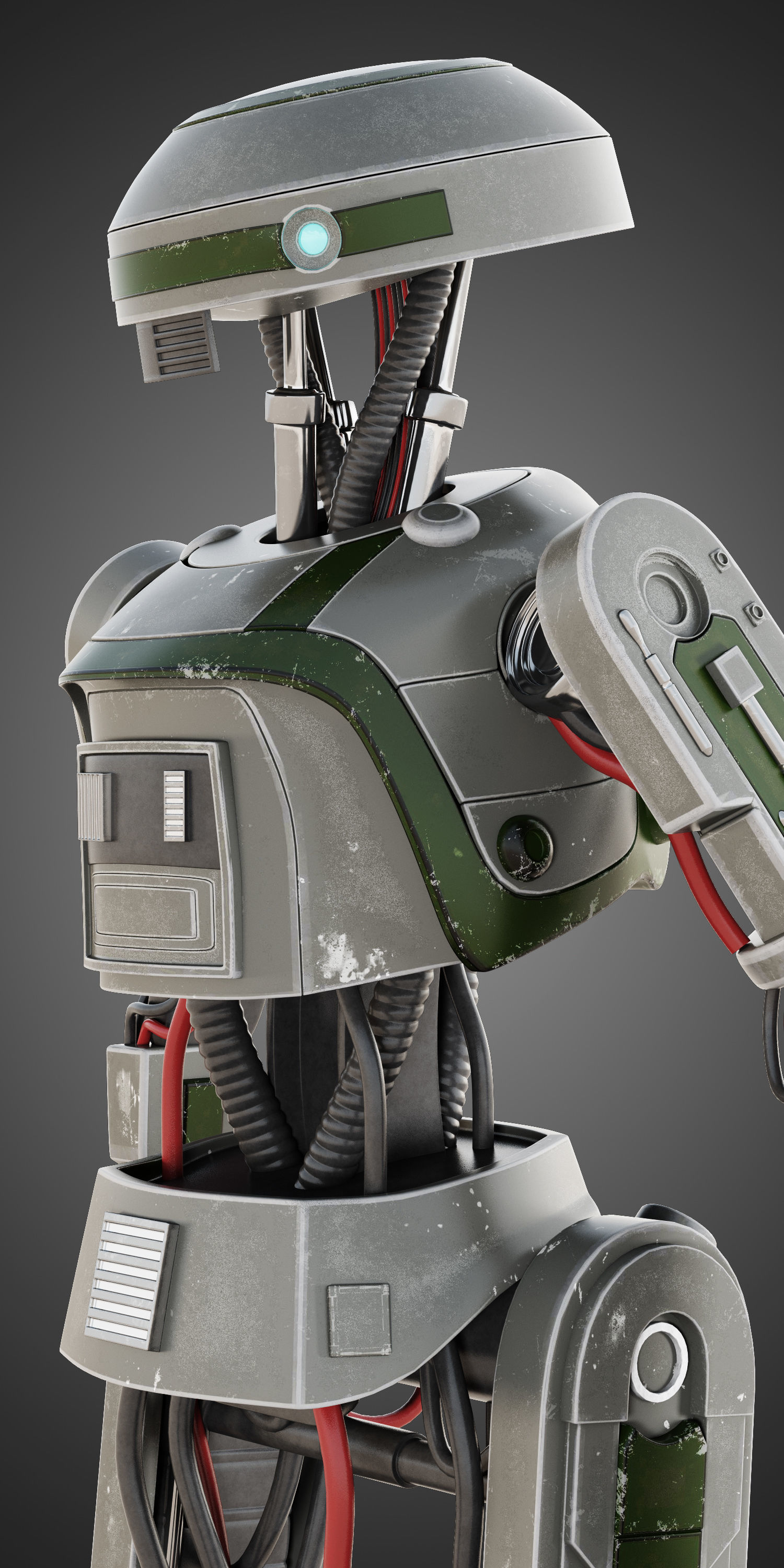 Star Wars L3-37 droid RIGGED 3D model animated rigged | CGTrader