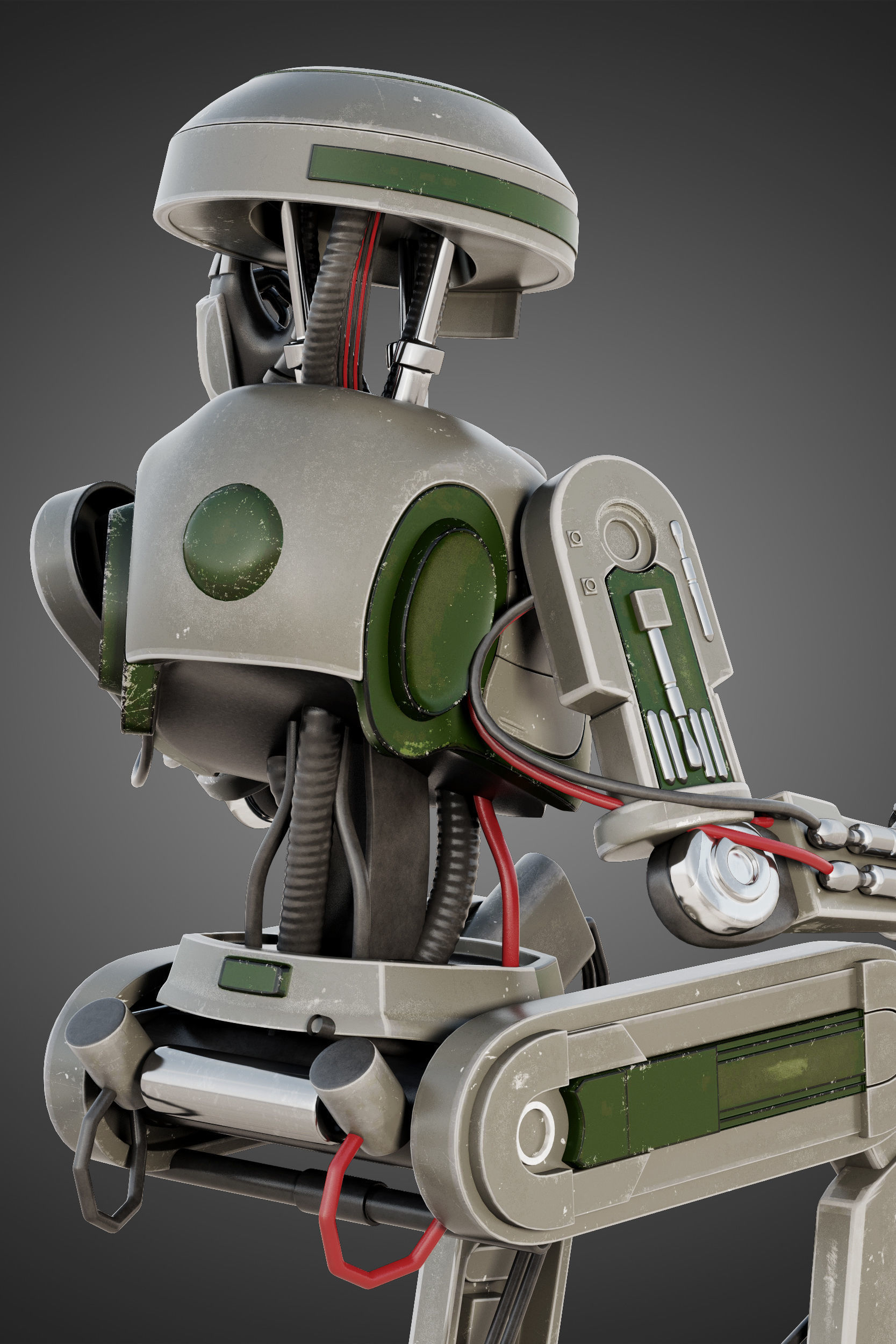 Star Wars L3-37 droid RIGGED 3D model animated rigged | CGTrader