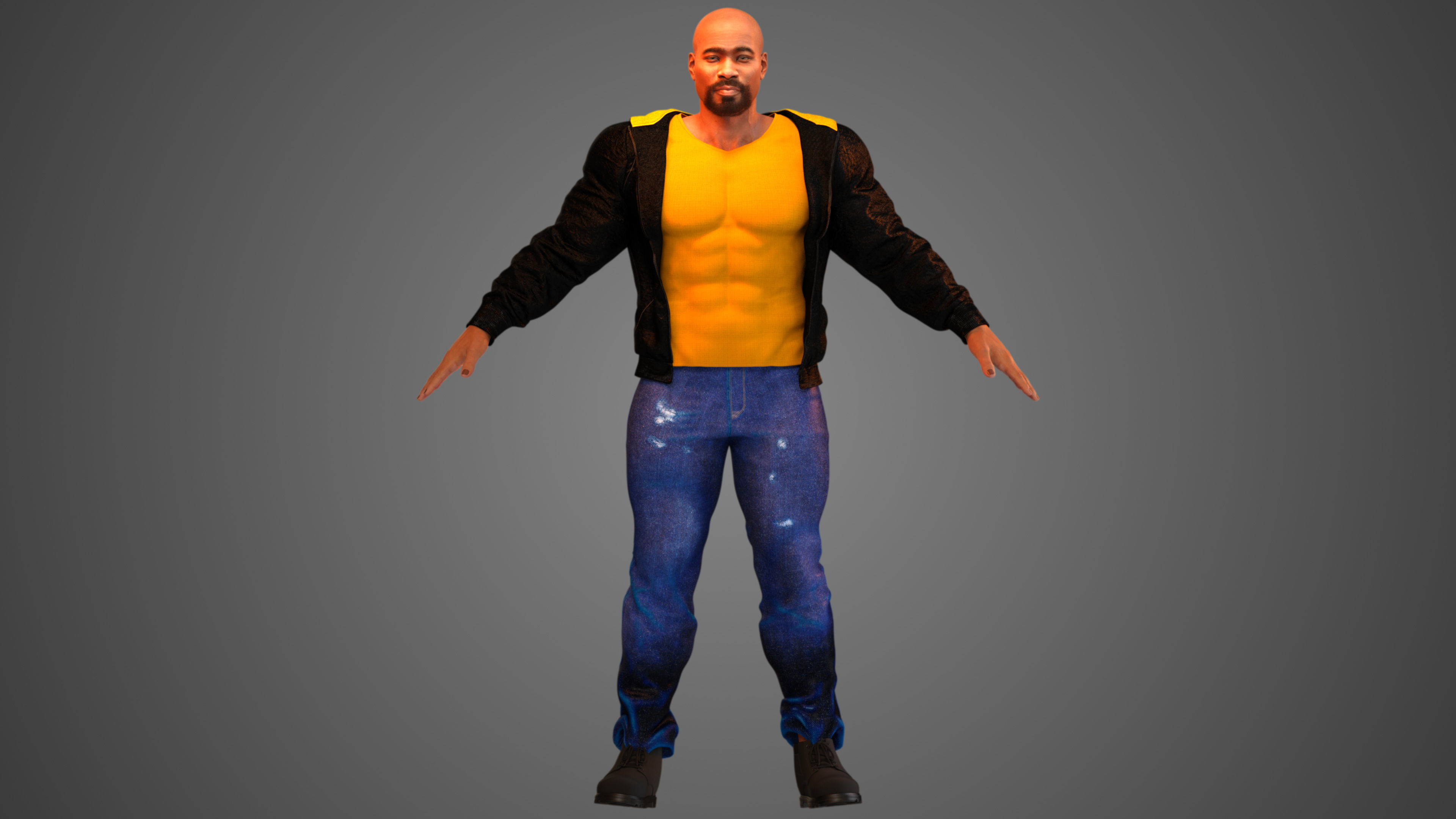Luke Cage - Netflix 3D model animated rigged | CGTrader