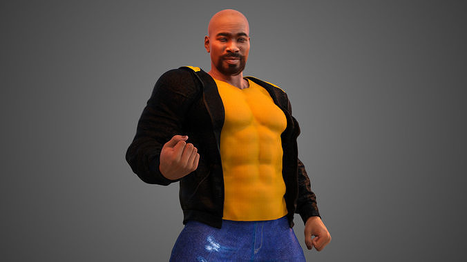 Luke Cage - Netflix 3D model animated rigged | CGTrader