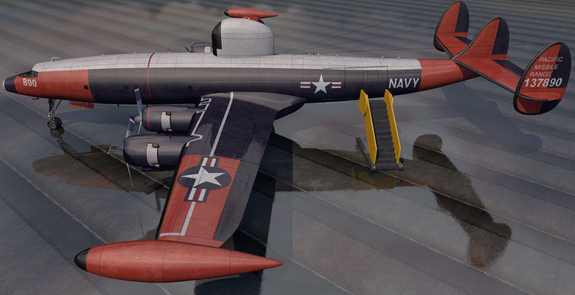 Lockheed EC-121 Warning Star 3D model | CGTrader