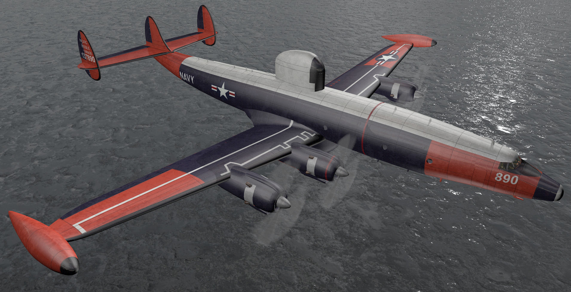 Lockheed EC-121 Warning Star 3D model | CGTrader