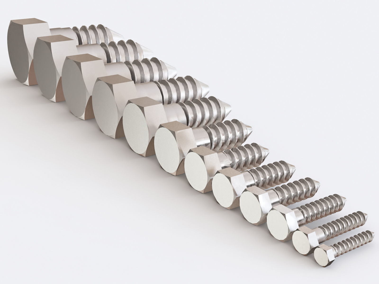 Nuts Blots and Screws vol 01 3D model | CGTrader