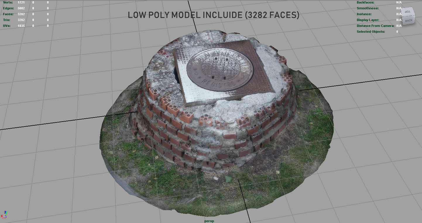 3D model Sewer with bricks VR / AR / low-poly | CGTrader