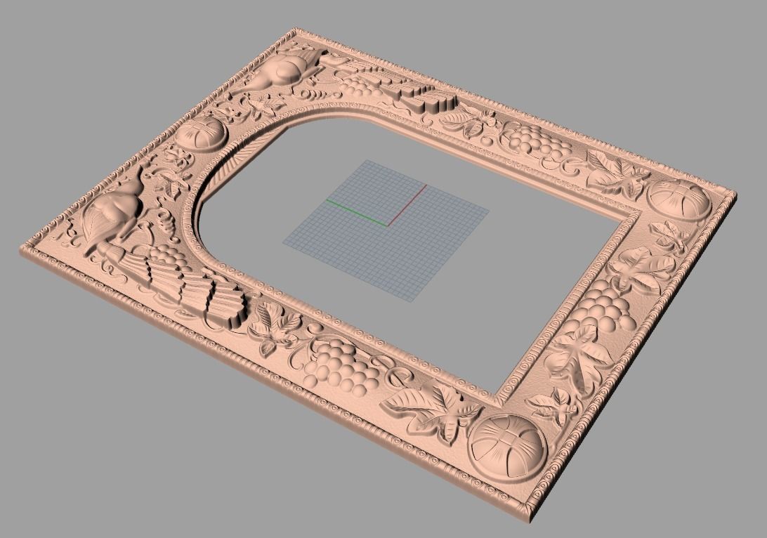 Photo frame 3D relief models STL Files used for CNC Router E643 3D ...