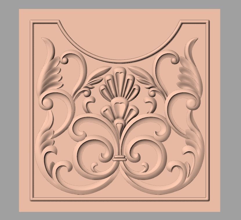 Artcam Aspire 3D relief models STL Files used for CNC E637 3D model ...