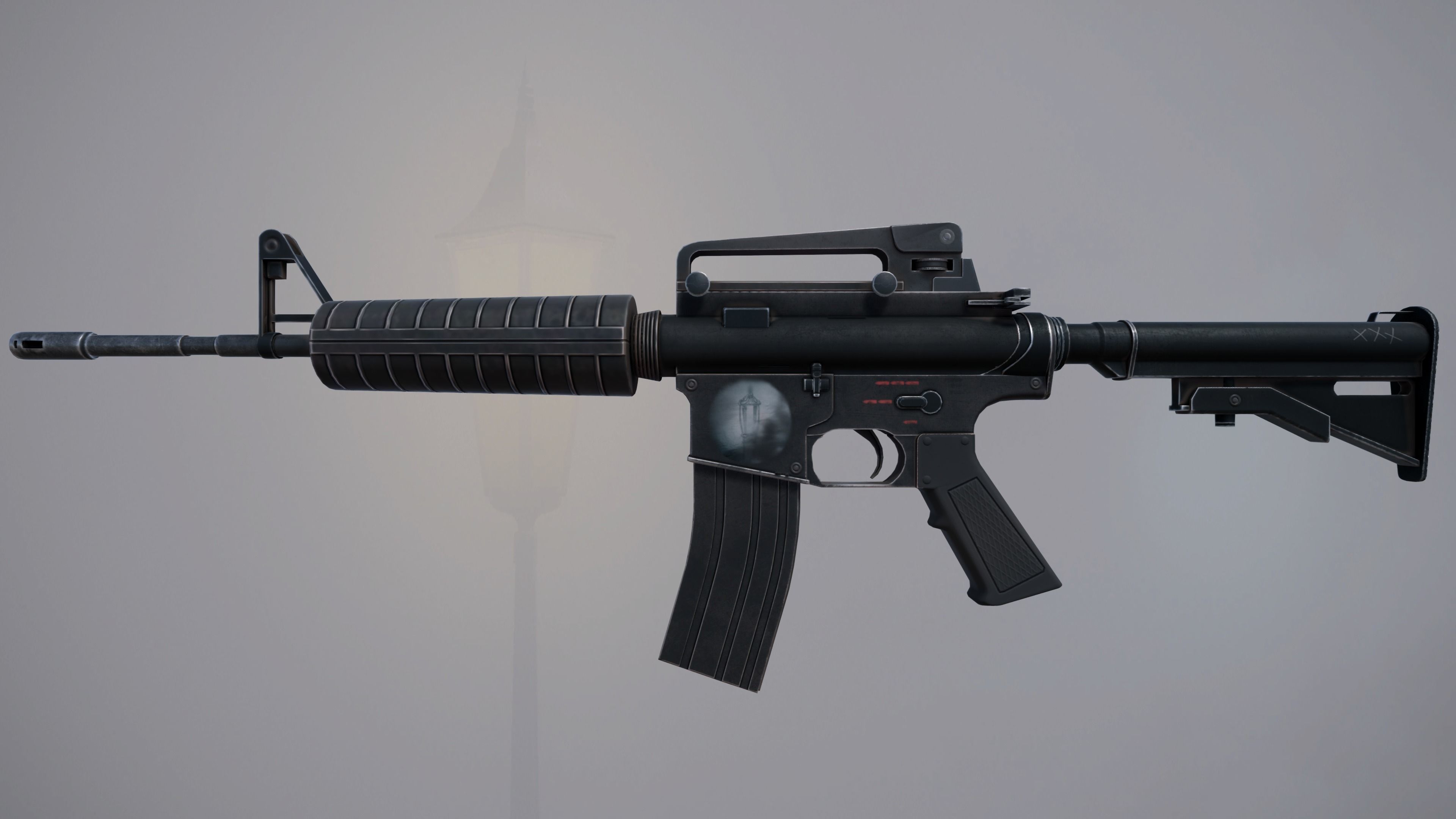 3D model M4 Gun VR / AR / low-poly | CGTrader