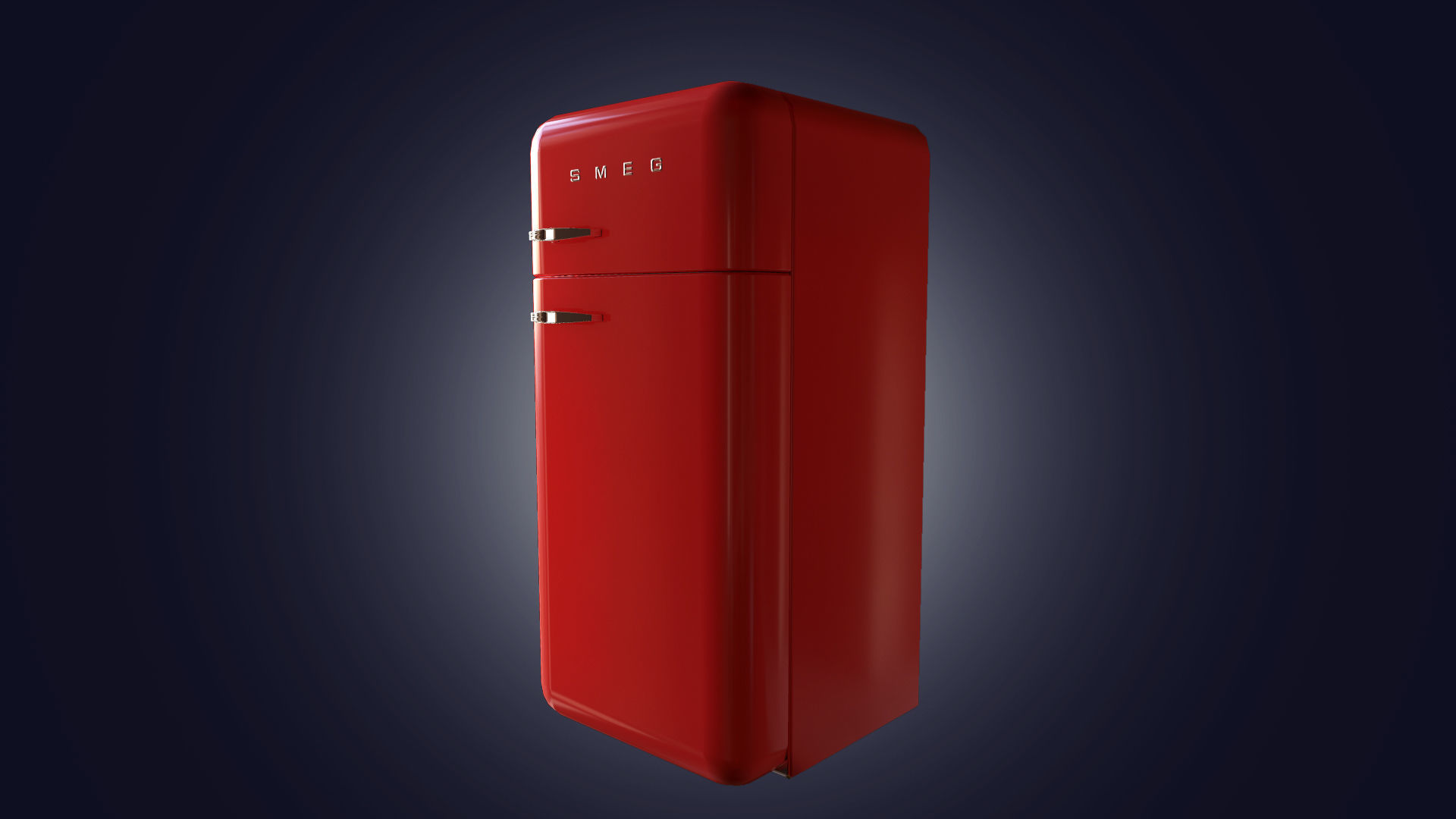 3D model 3D SMEG Fridge Low Poly VR / AR / low-poly | CGTrader