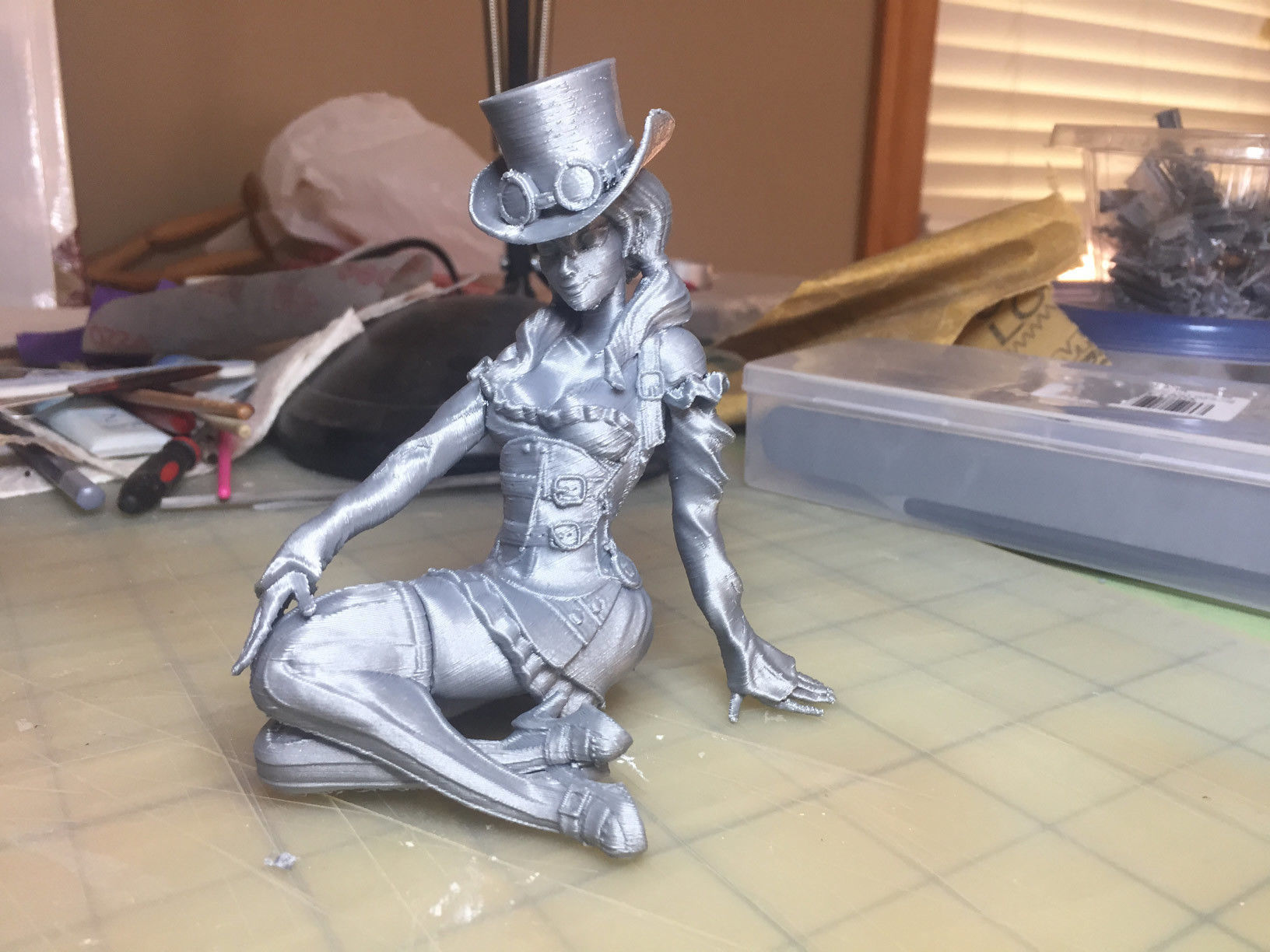 Steampunk Girl Pinup 3D print model 3D model 3D printable | CGTrader