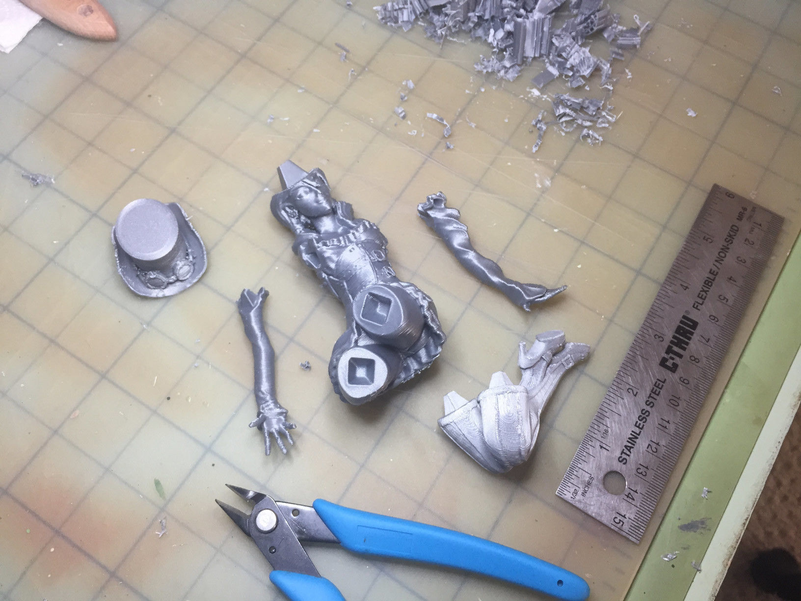 Steampunk Girl Pinup 3D print model 3D model 3D printable | CGTrader