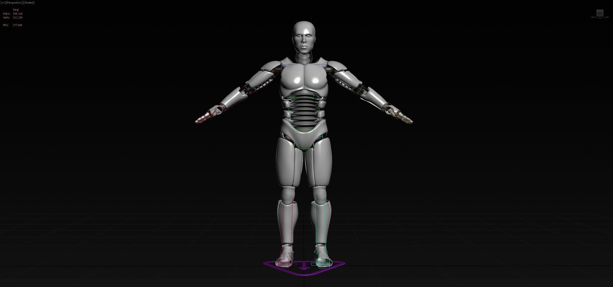ROBOT MALE UNFINISHED 3D model rigged | CGTrader