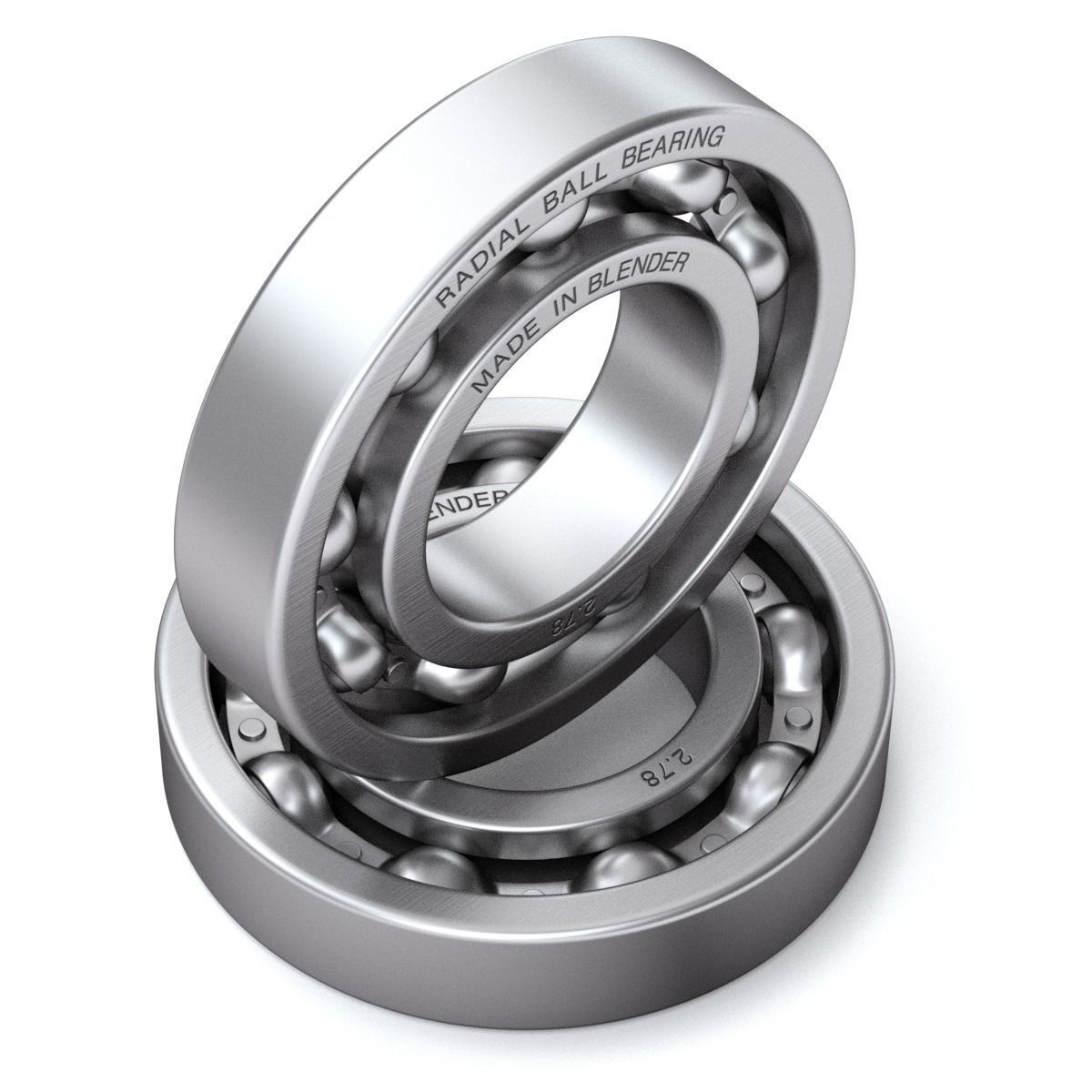 Radial Ball Bearing 3D model | CGTrader