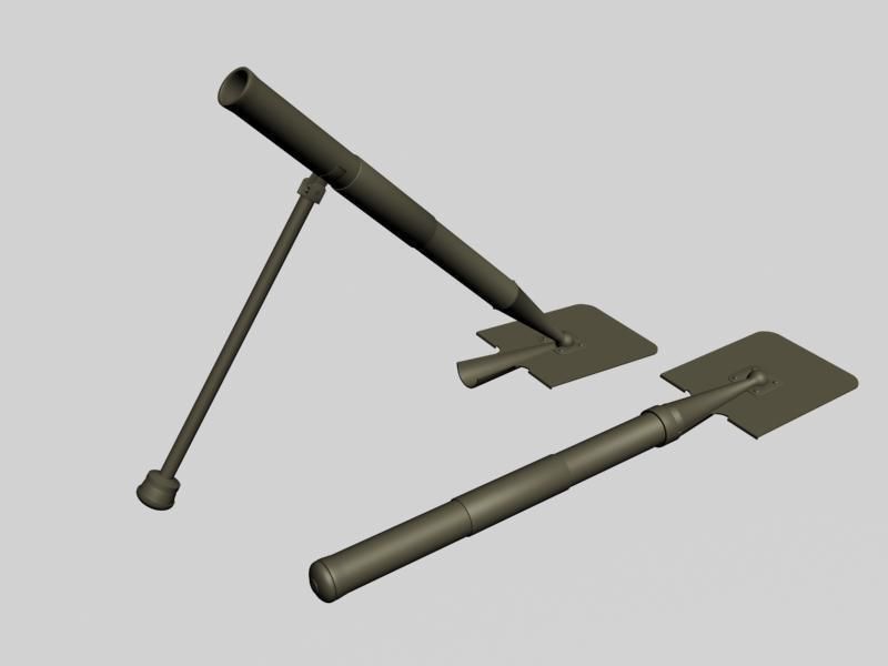 Russian Mortar Shovel 1939 3D model | CGTrader