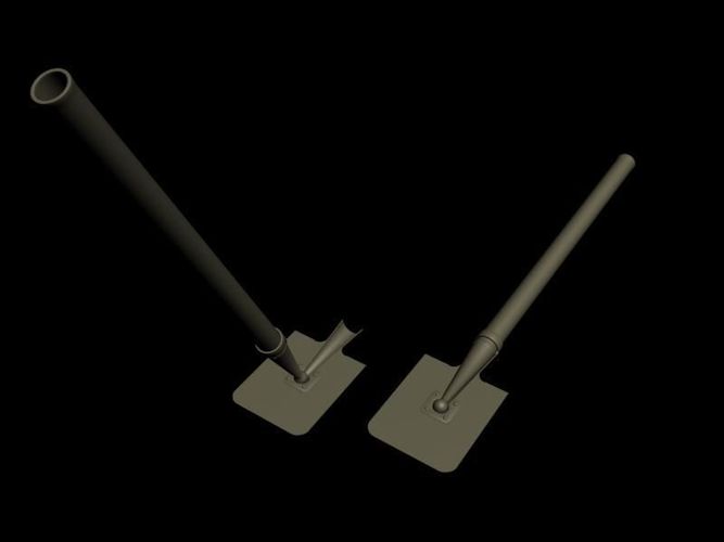 Russian Mortar Shovel 1939 3D model | CGTrader