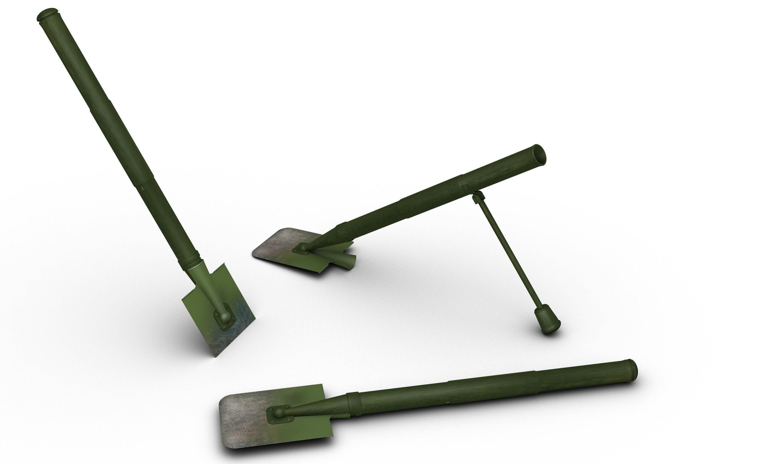 Russian Mortar Shovel 1939 3D model | CGTrader