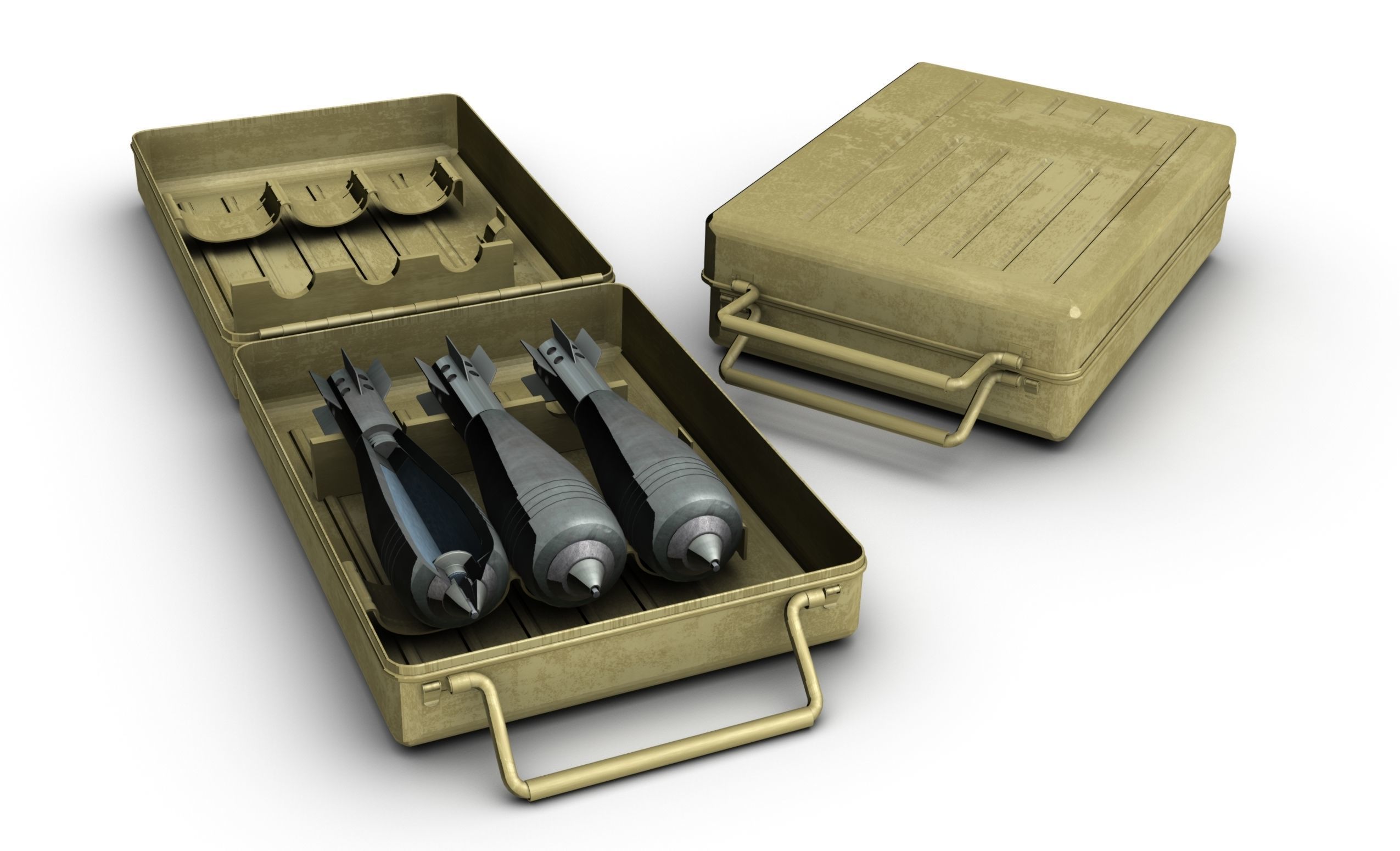 8cm Mortar Bomb 3D model | CGTrader