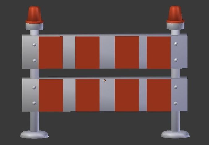 Traffic Barrier free 3D model | CGTrader