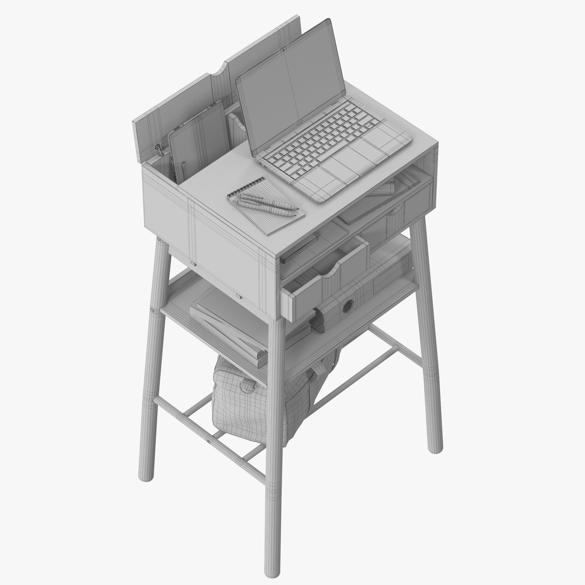 KNOTTEN Standing Desks 3D model | CGTrader