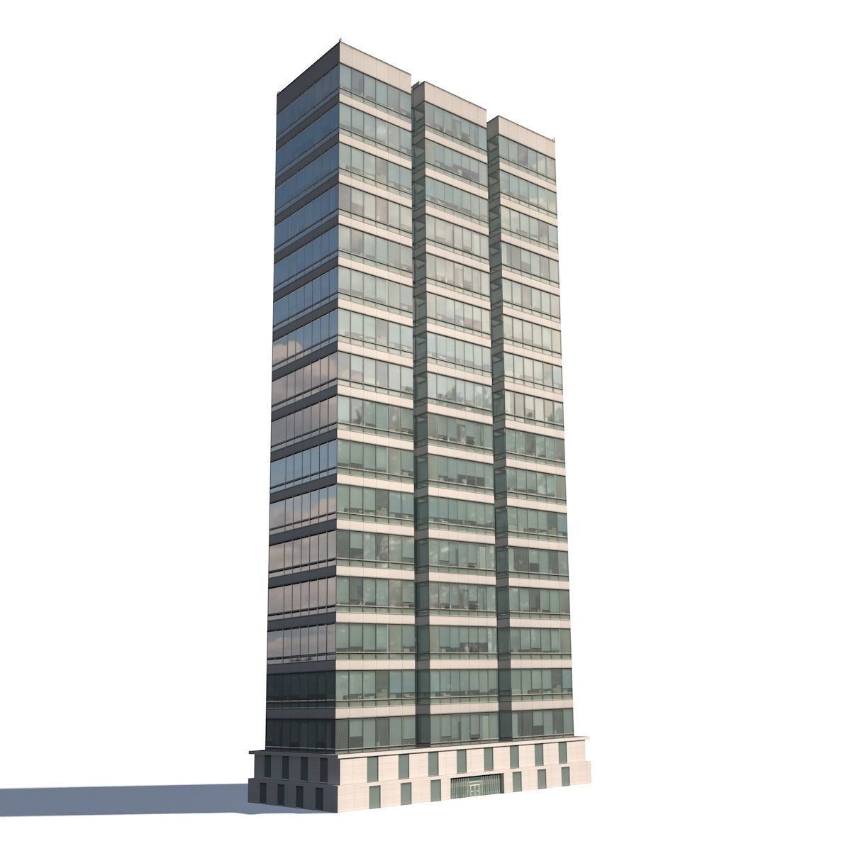 3D model High Rise Pack of 3 VR / AR / low-poly | CGTrader